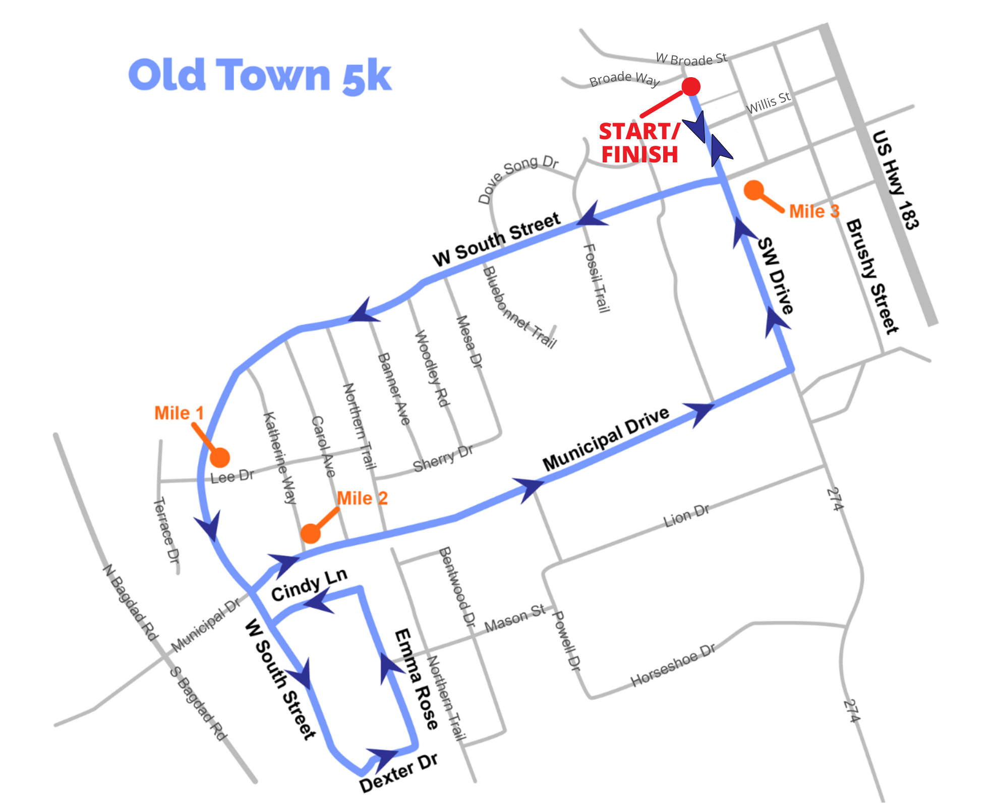 Rudolph Run 5K – Old Town Leander